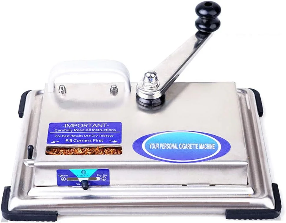 Metal Portable Household Cigarette Maker Manual Hand Rotary Roller Tube ...