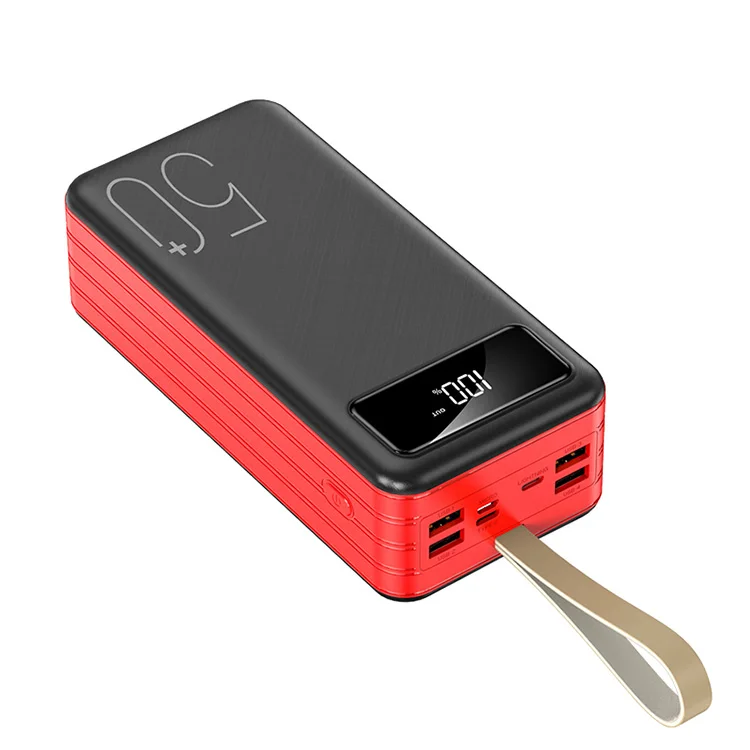 High Capacity Triple Input 4 USB Output 50000mah Power Bank