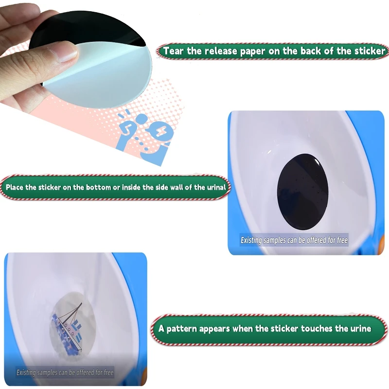Children Cartoon Toilet Vinyl Sticker - Potty Training Aid