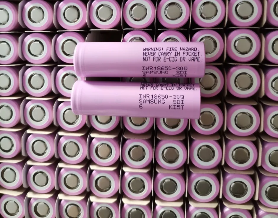 18650 Battery Inr18650 30q 30qm 30qt 3.7v 3000mah Li-ion Rechargeable ...