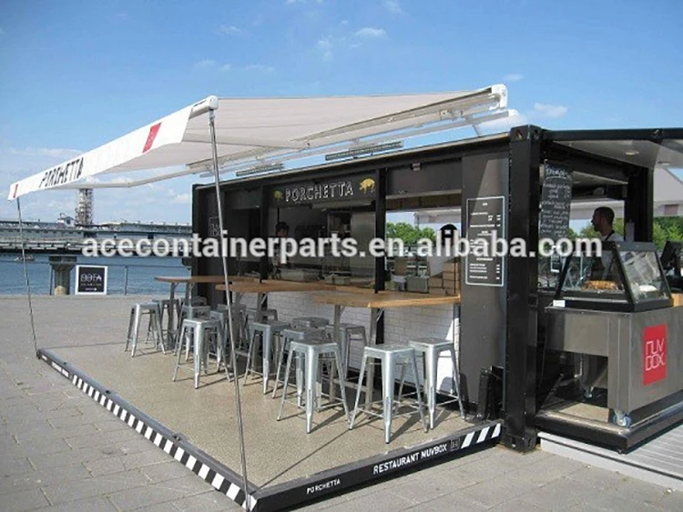 Mobile Customized 20ft Commercial Kitchen Storage Container