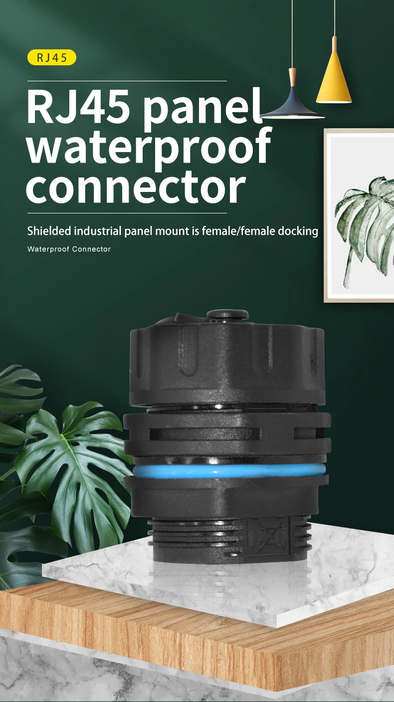 YXY Wall Panel Mount RJ45 Connector Panel Mount Waterproof Shielded ...