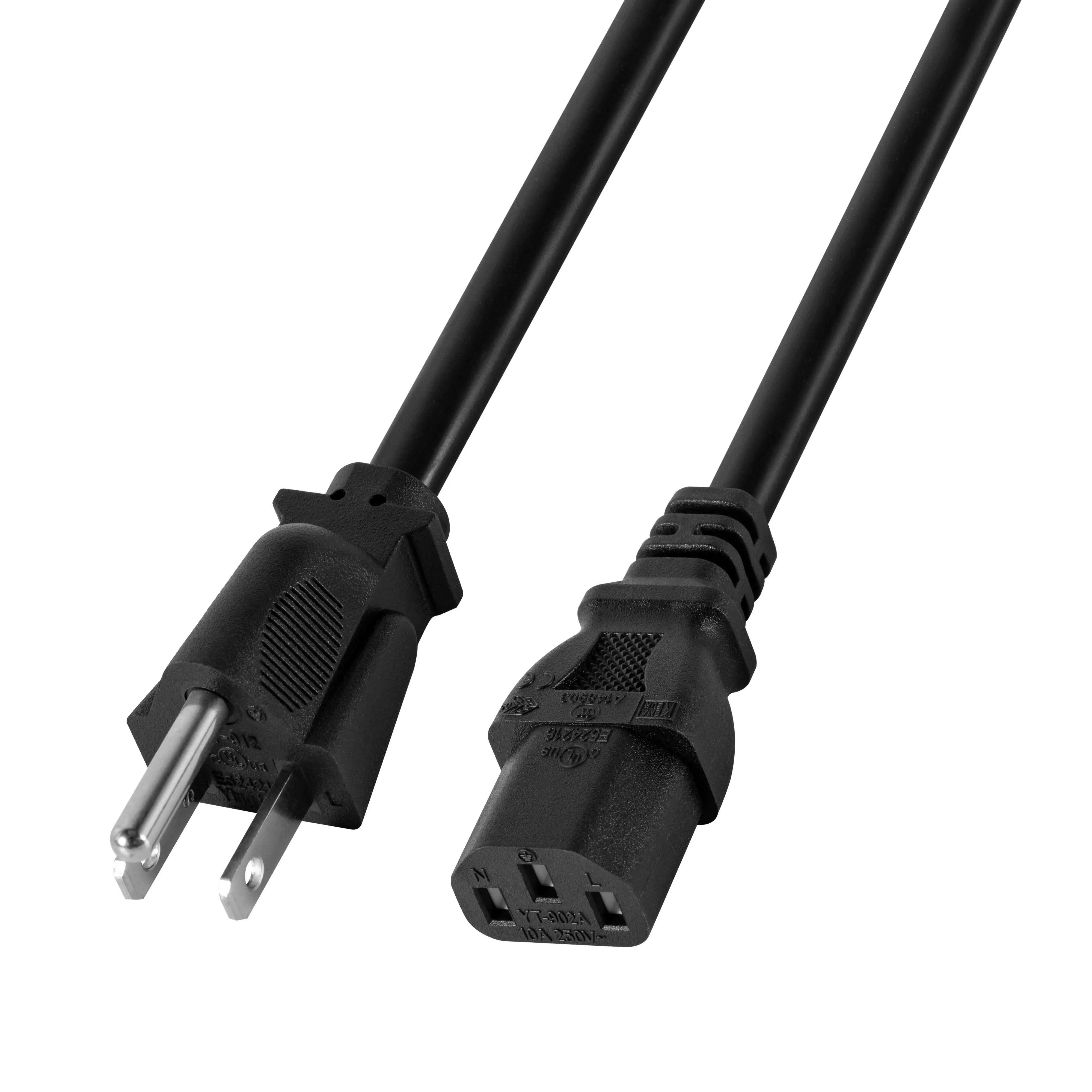 5-15p to C13 Power Cord NEMA Universal AC Power Cord Heavy Duty 125V ...