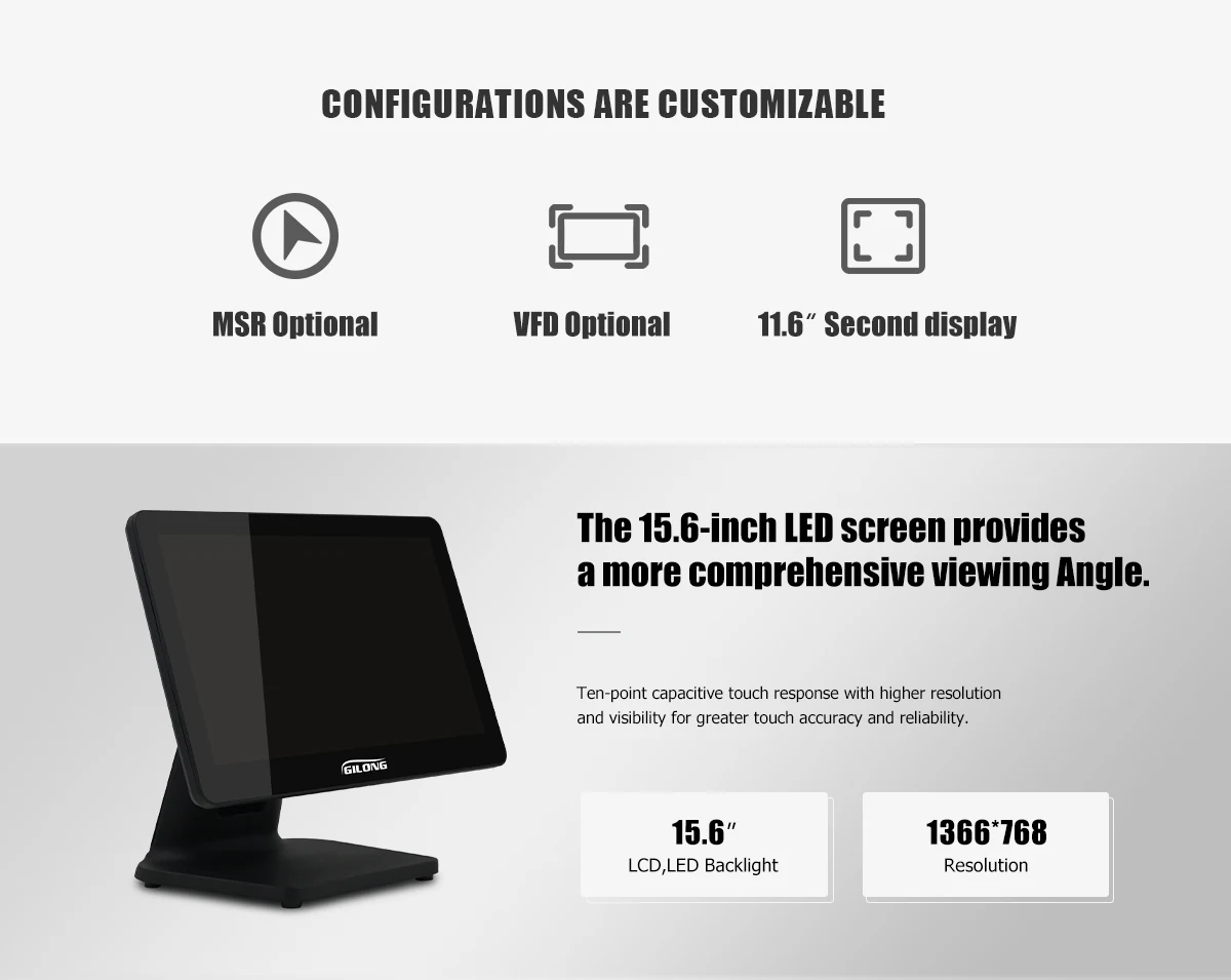 True Flat EPOS Windows 11 POS Terminal - All in One System