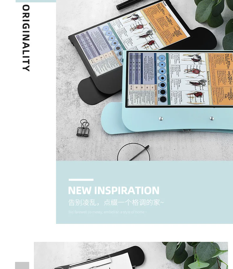 Fashion Design Checker Metal Jumbo Binder Paper Clip For A4 Clipboard ...