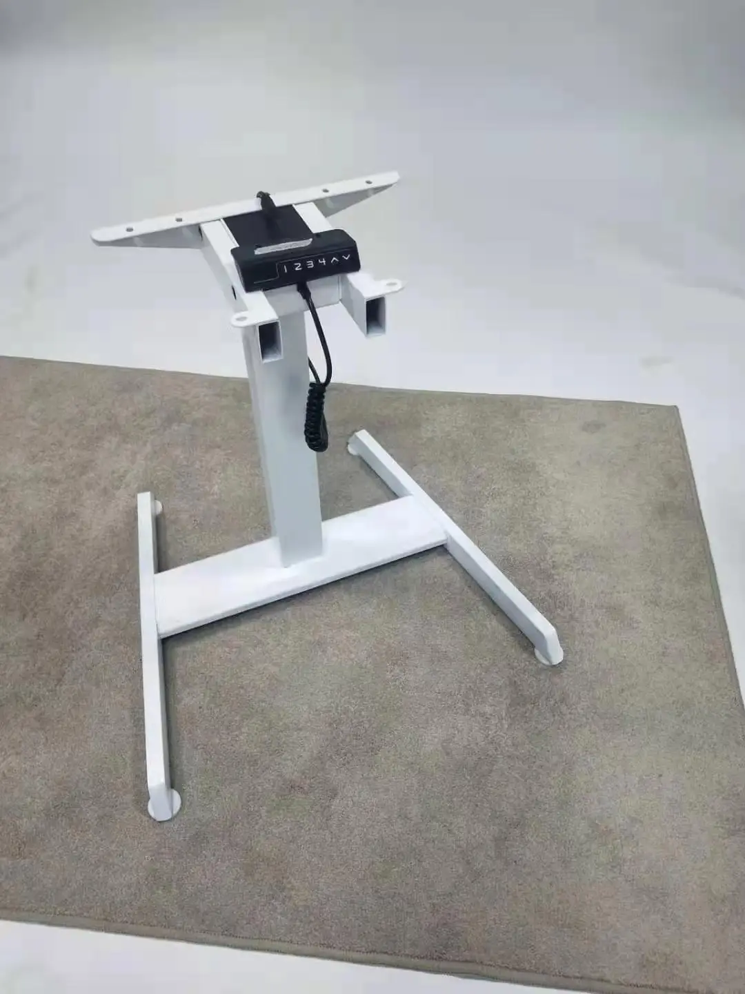 Electric Height Adjustable Coffee Table One Leg Desk - Buy Height ...