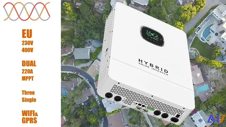 12kw 3 Phase Hybrid Inverter Low Price Dual Mppt 260a Dc To Ac Pure ...