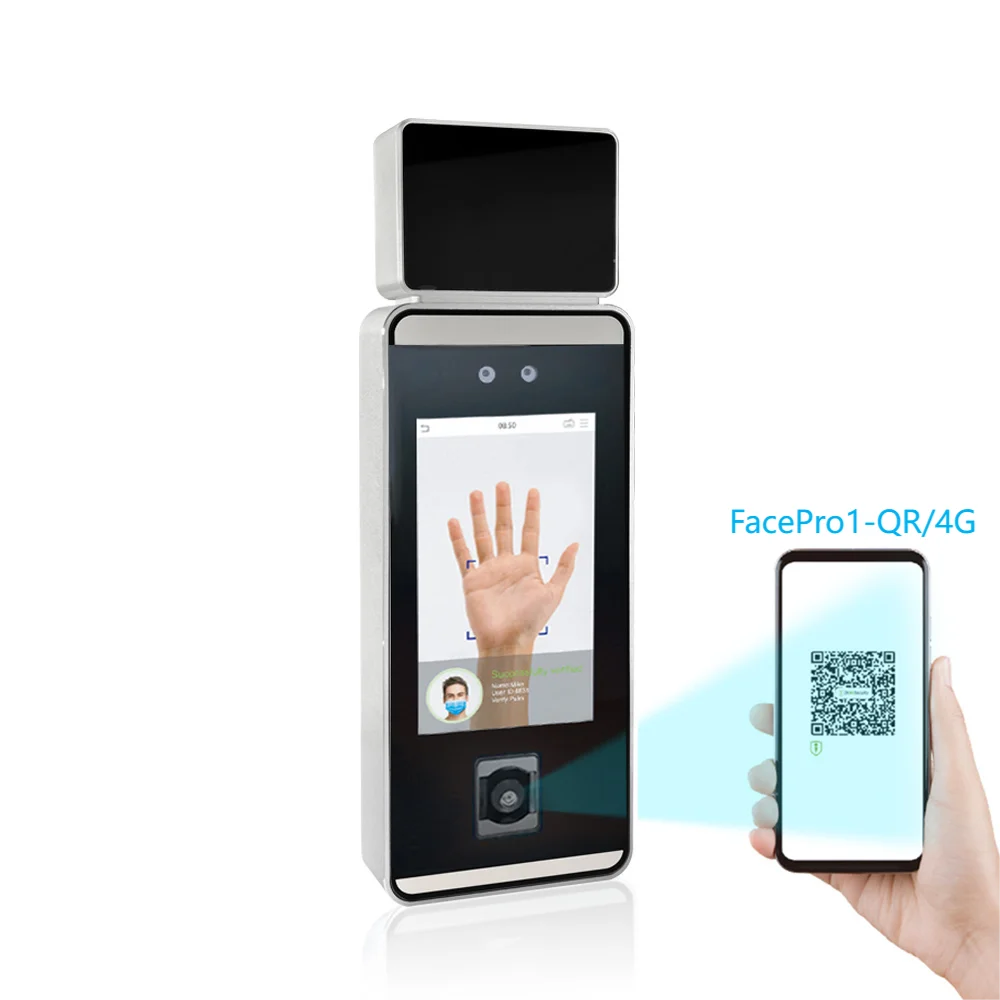 Qr Code Face Recognition Employees Time Attendance System And Palm Access Control Terminal With ...
