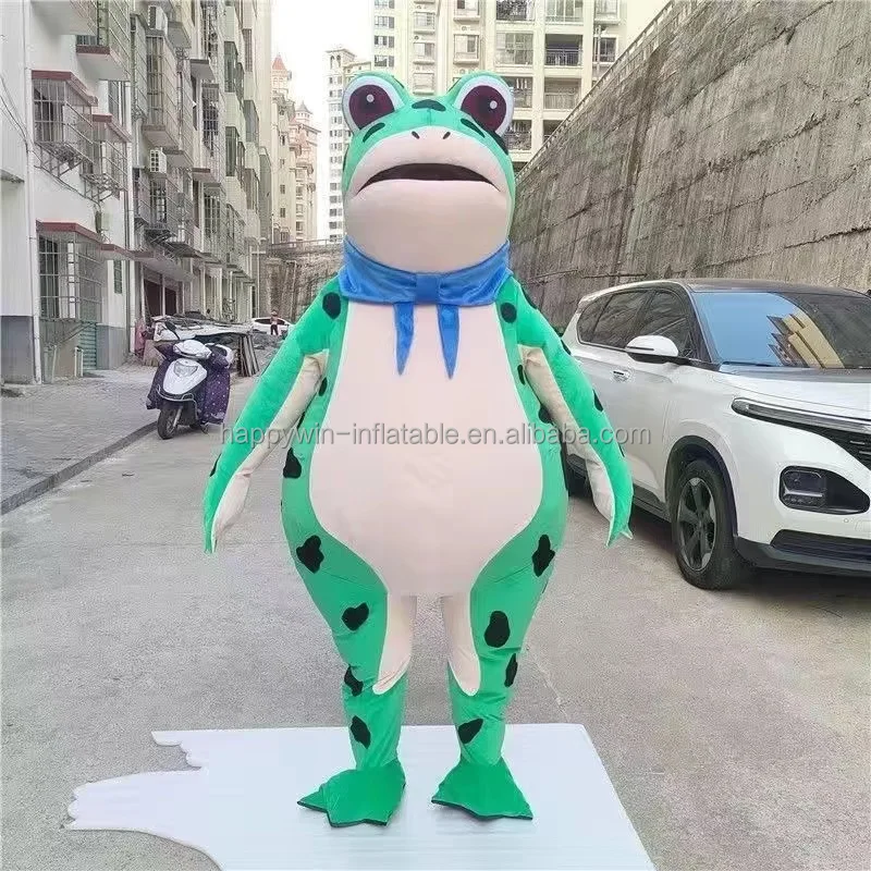 Hot Selling Inflatable Green Frog Mascot Costume Inflatable Mascot Cute ...