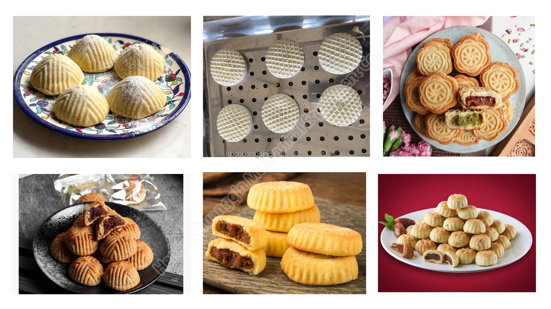 Semolina Stuffed Cookies Maamoul Machine Maamoul Mooncake Making ...