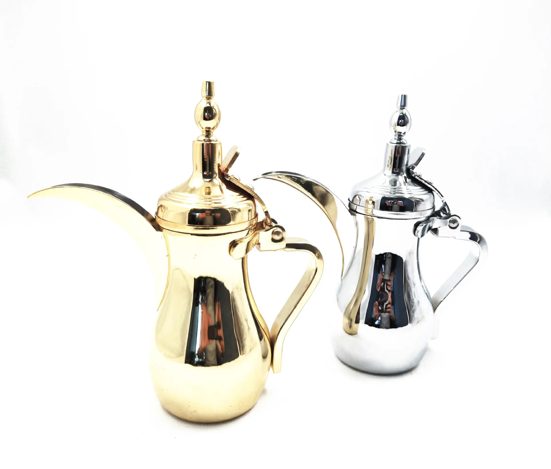 Top Selling Gold Polished Metal Dallah Simple Design Stainless Steel ...