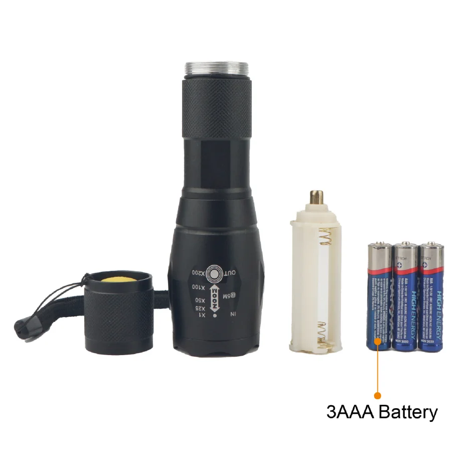 Aluminum Mini Light Weight Zoom Multifunction High Bright 3aaa Battery ...
