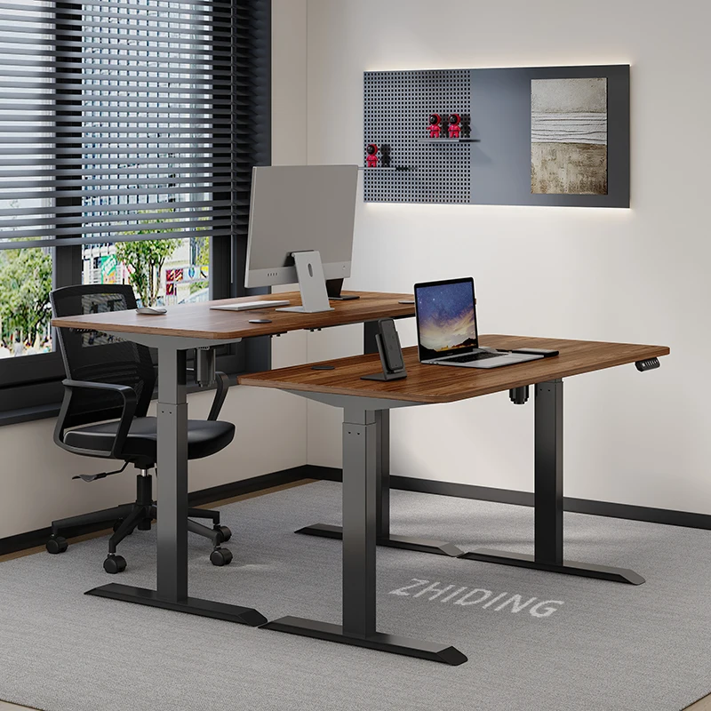 White Electric Sit Stand Desk Frame Workstation Single Motor Ergonomic ...