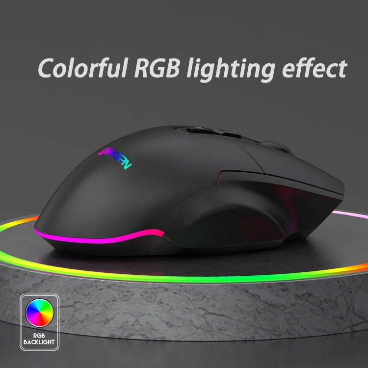 Custom Wireless Silent Gaming Mouse 2.4g/bt5.2/bt3.0 Type-c ...