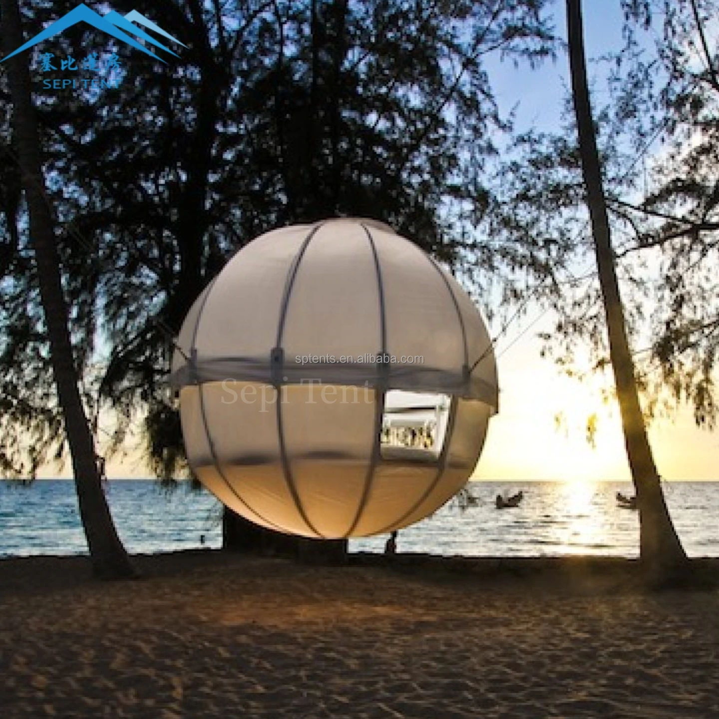 Custom 2024 New Outdoor Tree Tent Dome House Tent Waterproof Glamping ...