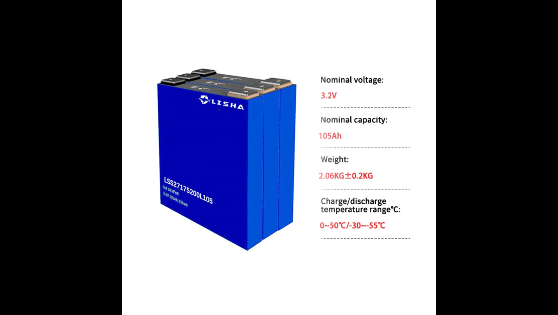 Lisha Wholesale Explosive Models Rechargeable Prismatic 3.2v 105ah Long ...