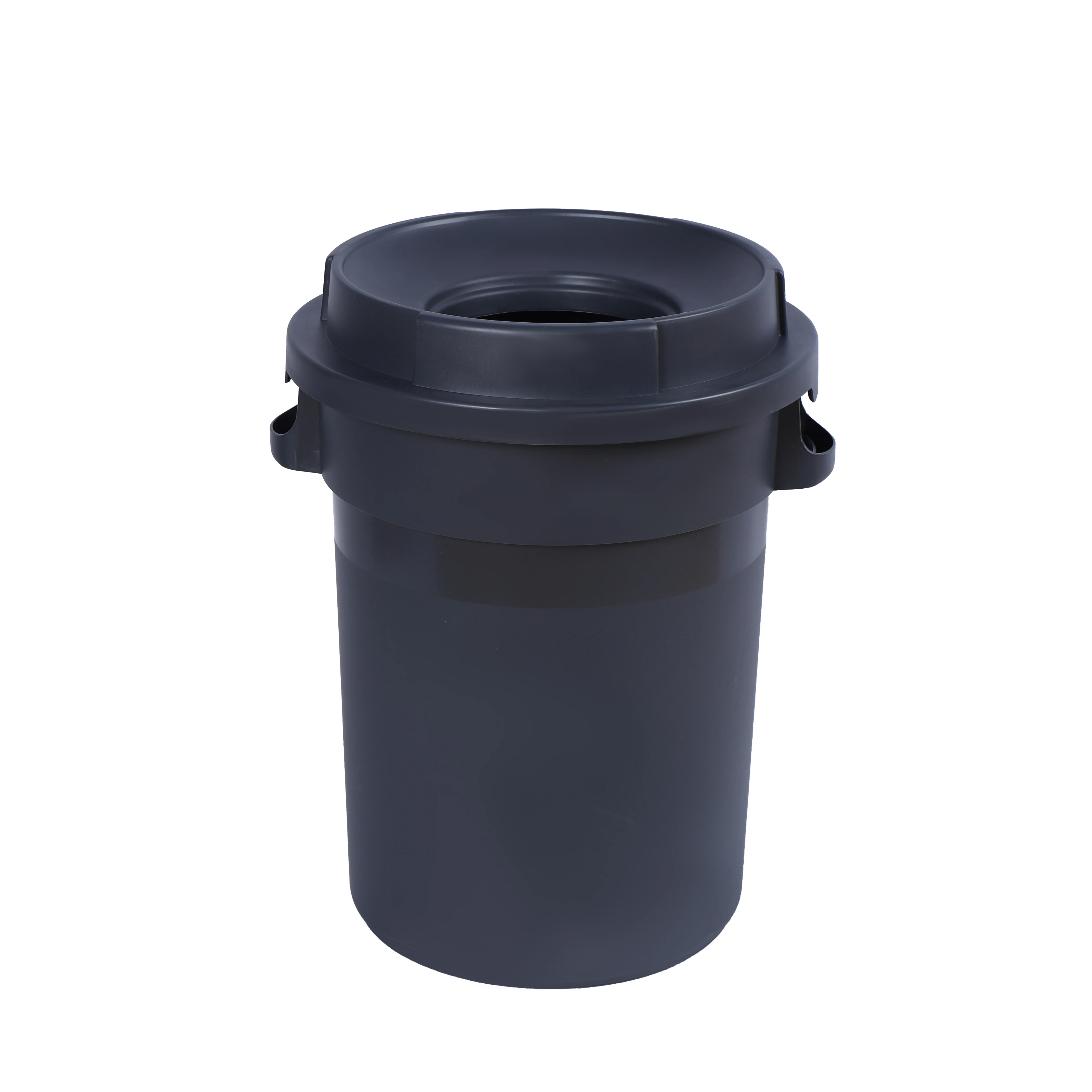 STROBIGO Wheelie Bin Trash Garbage Can with Lid Dolly Round Rectangular ...