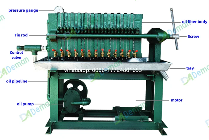 Frame Canola Oil Filter Press Machine Plate Vegetable Oil Pressure ...
