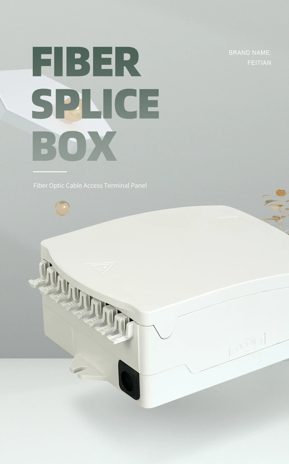 Ftth Fiber Optical Ftth Box Indoor Fiber Splice Box Terminal Module ...