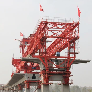 Truss Structure Concrete Girder Launching Crane Bridge Segmental ...