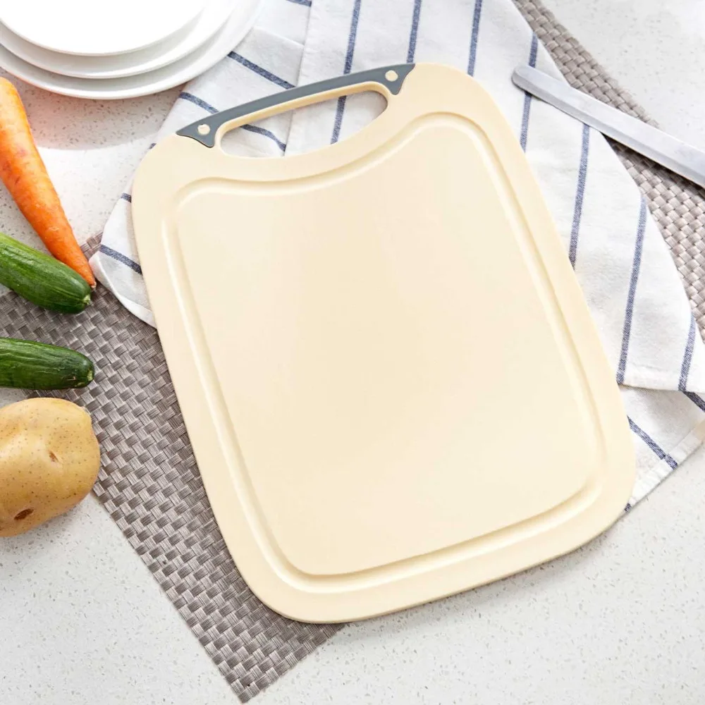 Kitchen Pp Cutting Board Thicken Chopping Board Wooden Like Cutting Mat ...