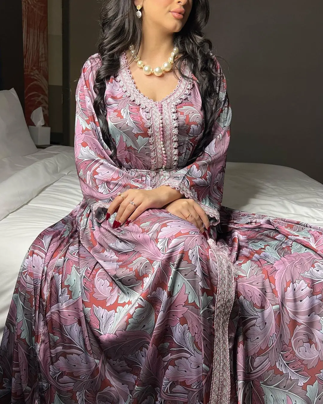 Wholesale Custom Islamic Printed Middle East Arab Dubai Caftan Muslim ...