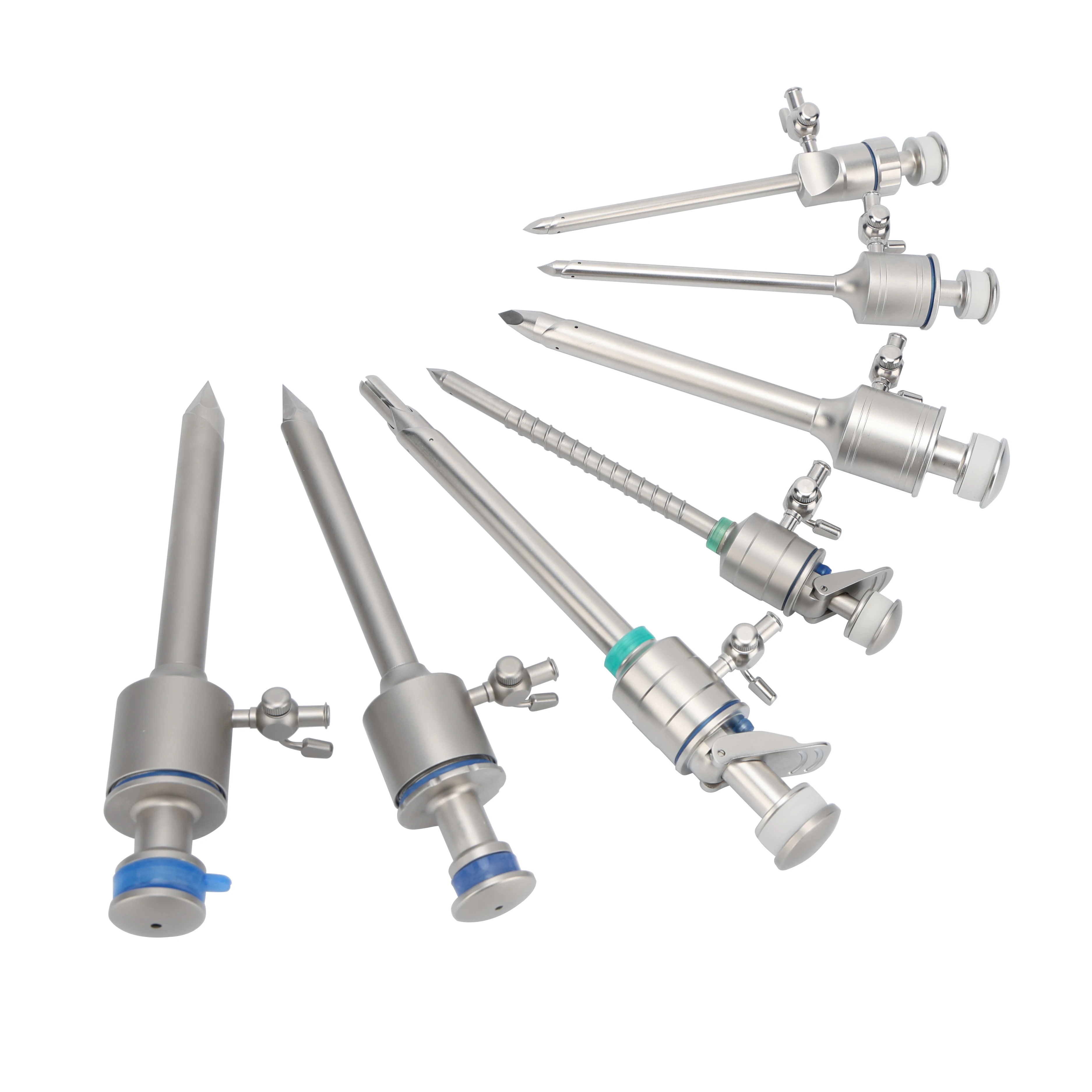 Laparoscopic Trocars Set Trocar And Cannula 3.5mm 10mm 15mm Reusable ...