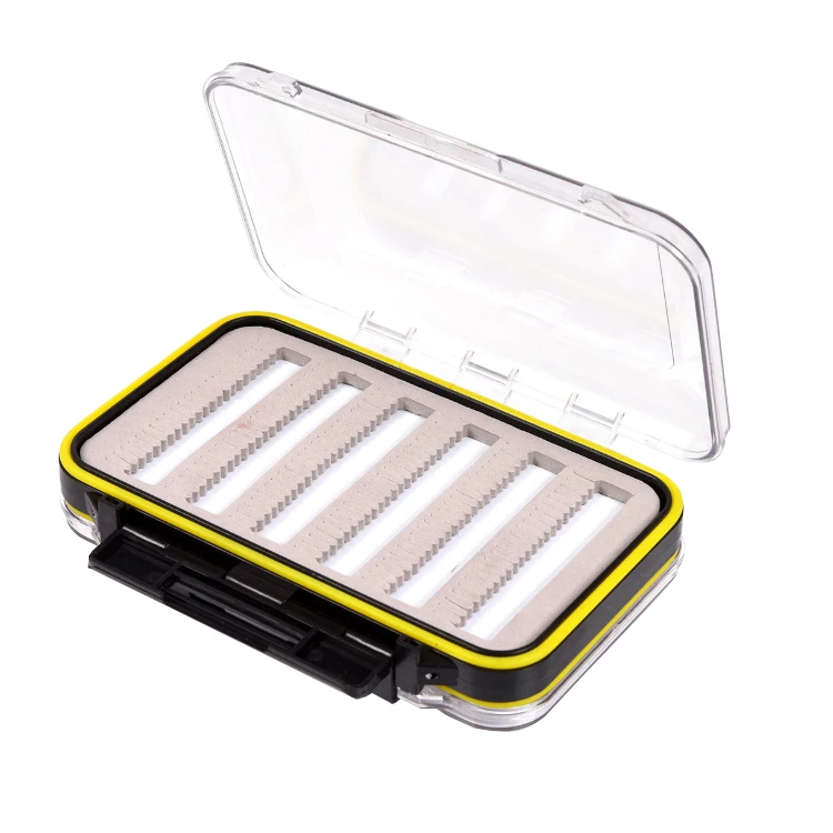 Portable In Stock Double Layer Abs Easy Grip Foam Fly Fishing Box ...
