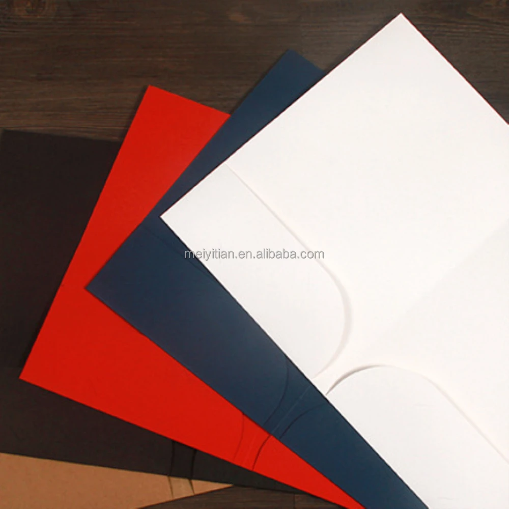 A4 Kraft Paper Presentation Folder - 2-Pockets Document Folder