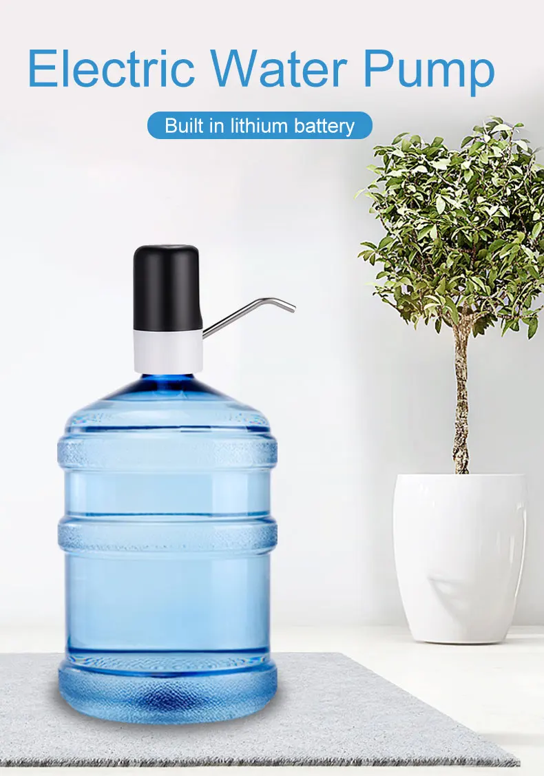 Small Automatic Water Dispenser Usb Rechargeable For Bottled Water ...