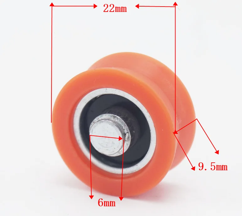 V Groove Plastic Pulley Cable Pulling Rollers for Curved Shower Doors