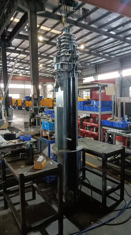 12m 9 Sections Steel Square Hydraulic Telescopic Mast With 117 Kph Wind ...