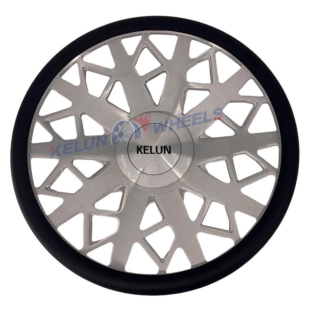 15" Chrome Silver Forged Steering Wheel - Buy Steering Wheel 15 Inches ...