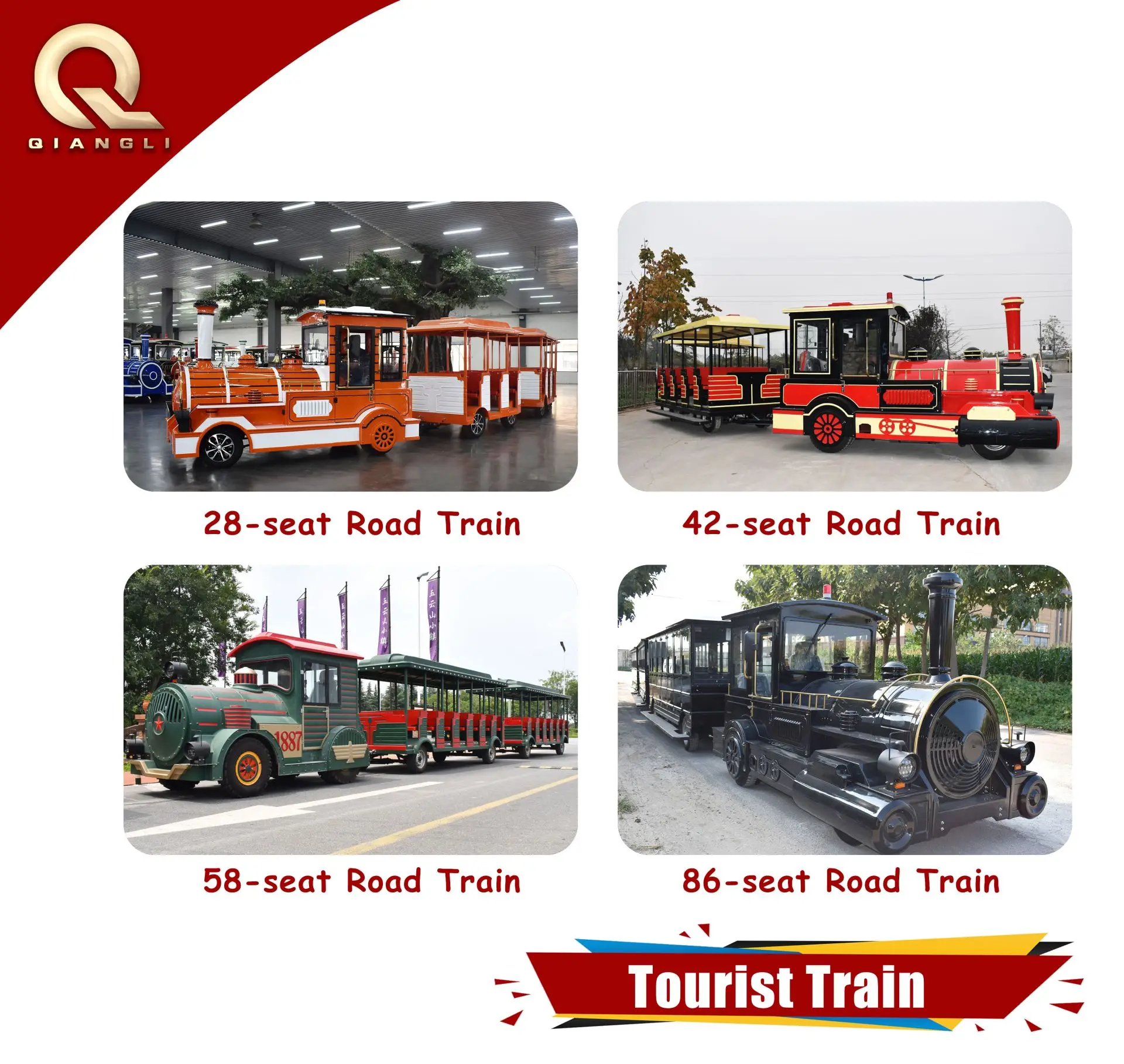 Indoor And Outdoor Electric Trackless Train Battery Mini Express For ...