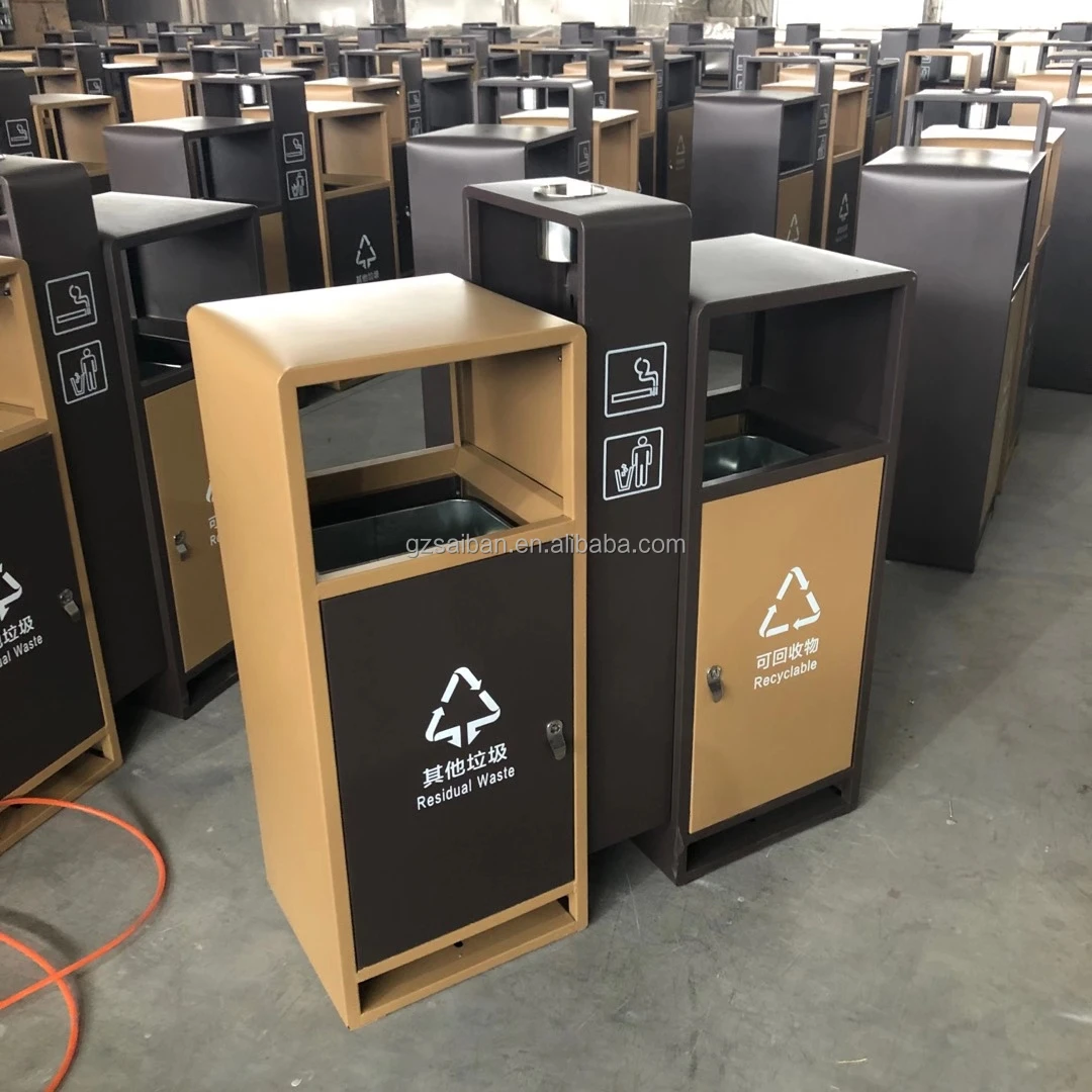 Eco-friendly Street Litter Bins for Outdoor Public Places