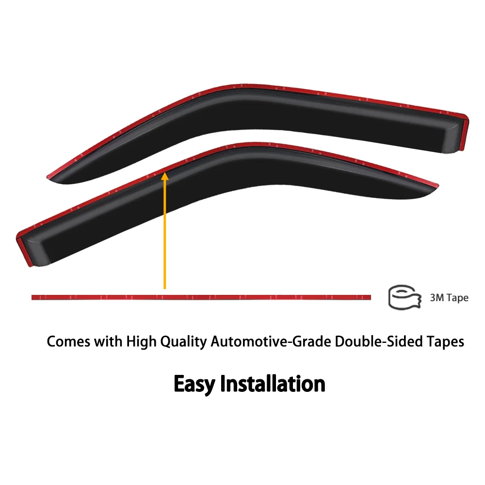 Toyota HIACE 200 Side Wind Guard Deflector Visor Accessories