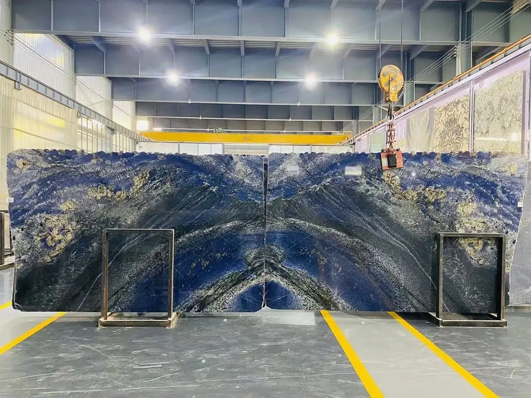 Luxury Stone Tone Brazilian Blue Granite Natural Stone 'blue Bahia' For ...