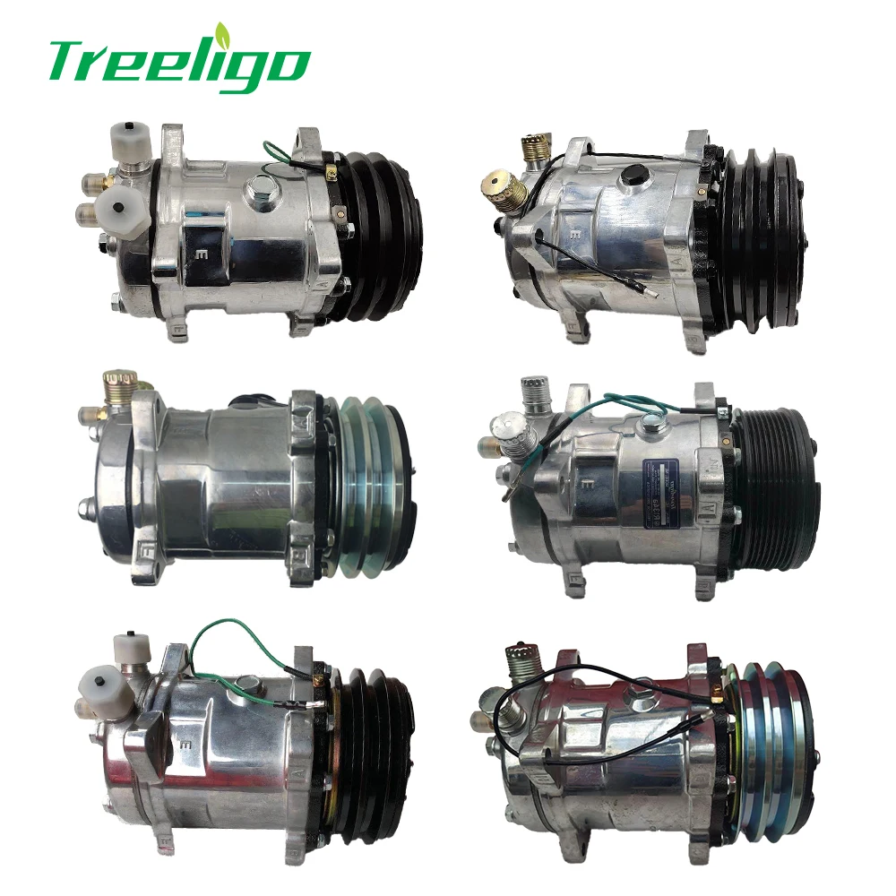Car Ac Compressor 5H14 12V 24V R134a - Universal Fit