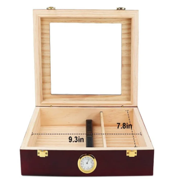 Factory Customized Wooden Cigar Display Box With Glass Lid - Buy Home ...