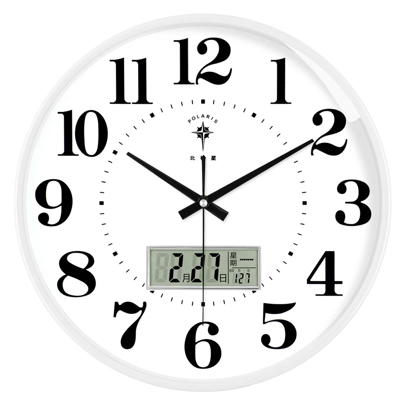 living room household fashion clock wall light luxury modern simple ...