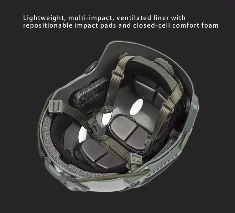 Tactical Plastic Bump Helmet With Adjustable Hanging Linner System Abs ...