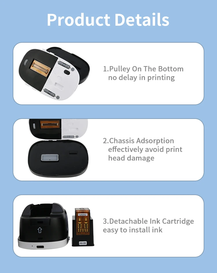 Mini Handheld Printer Ink Jet Printer With 800 Mah Battery Capacity ...