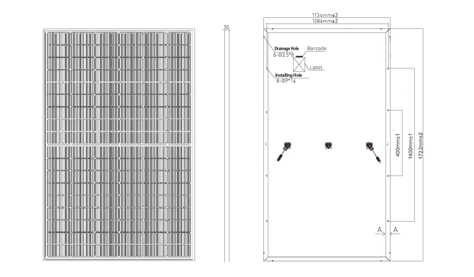 Iec Tuv Certificated Bifacial Full Black Solar Module 415w 425w 435w ...