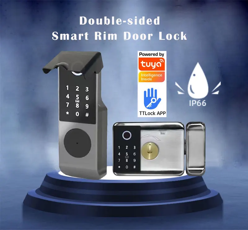 Luxury TUYA WIFI Digital Door Knob Rfid Card Key Digit Fingerprint ...