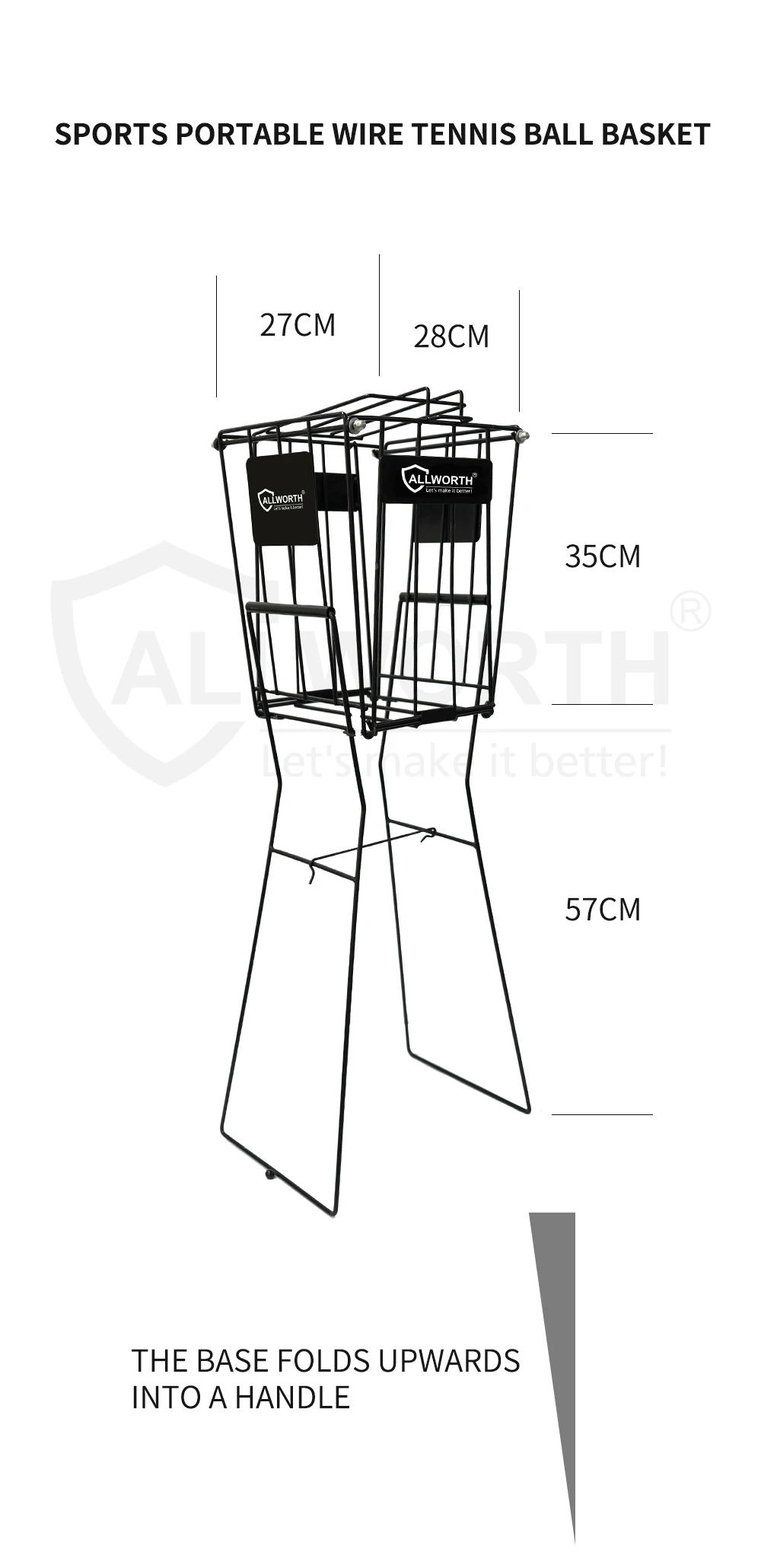 Tennis Ball Trolley With Divider Tennis Ball Basket With Wheels - Buy ...