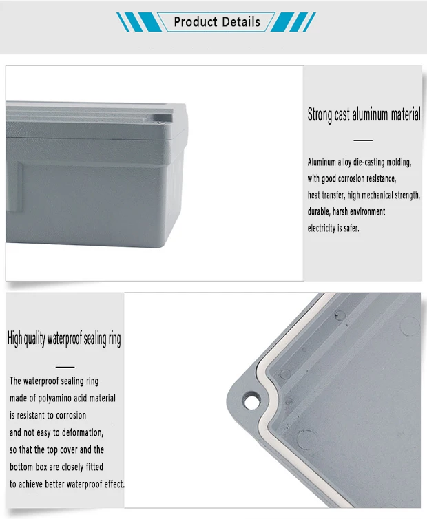 Ip66 Enclosure Box Cable Gland Aluminium Enclosure Box - Buy Electrical ...