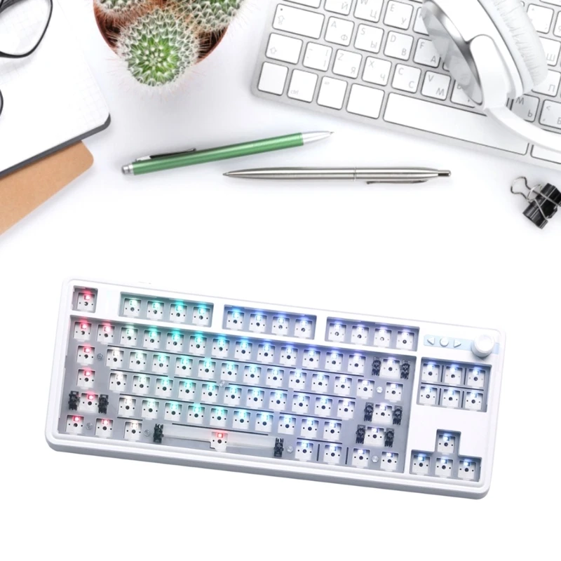 ZUOYA LS01 Mechanical Keyboard Kit Hot-swappable Bluetooth 2.4G ...