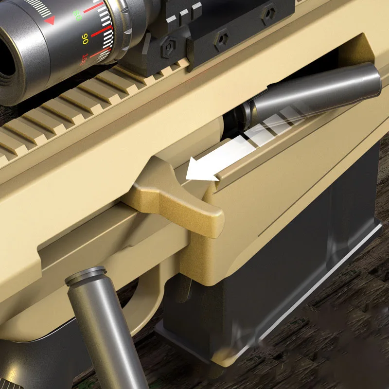 140cm Eject Shell Metal Toy Gun Sniper Soft Bullet Gun Toys Plastic ...