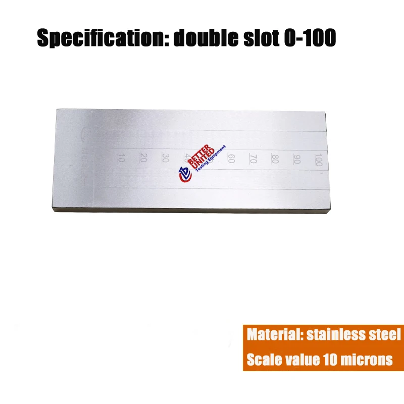 Double Groove 8 Hegman Grindometer - Precision Fineness Gauge