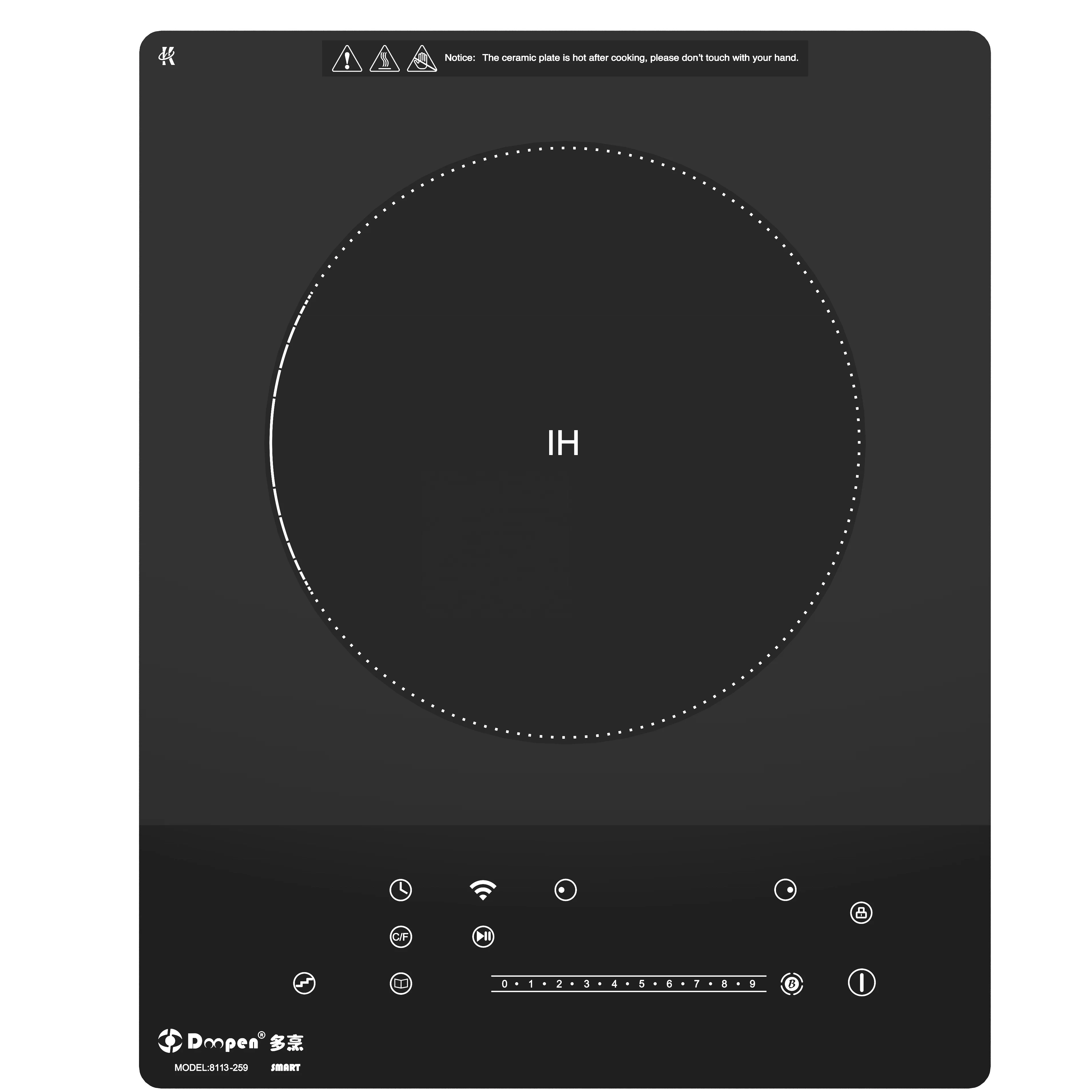 SRRC 3C CB Smart 1 burner Built in Induction Cooker WIFI Connected Tempure Control| Alibaba.com